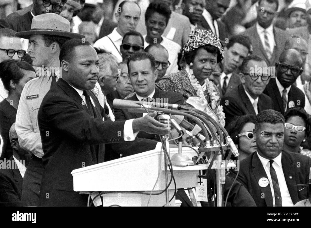FILE - The Rev. Dr. Martin Luther King Jr., delivers his "I Have a ...