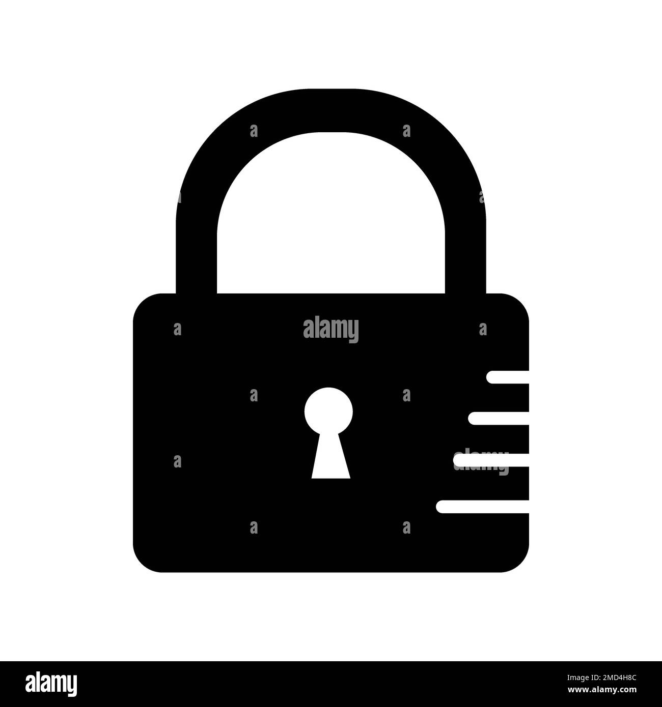 Logo del lucchetto Foto e Immagini Stock in Bianco e Nero - Alamy