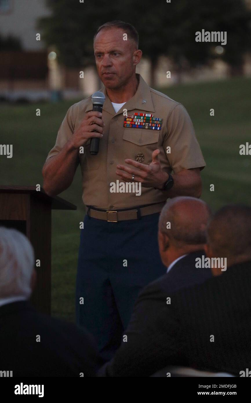 STATI UNITI Il Marine Corps col. Daniel M. Whitley, il comandante del ...
