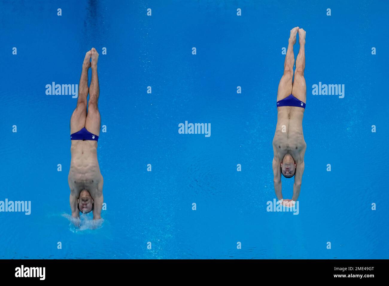Bronze medal winners Russian Olympic Committee's Aleksandr Bondar and ...