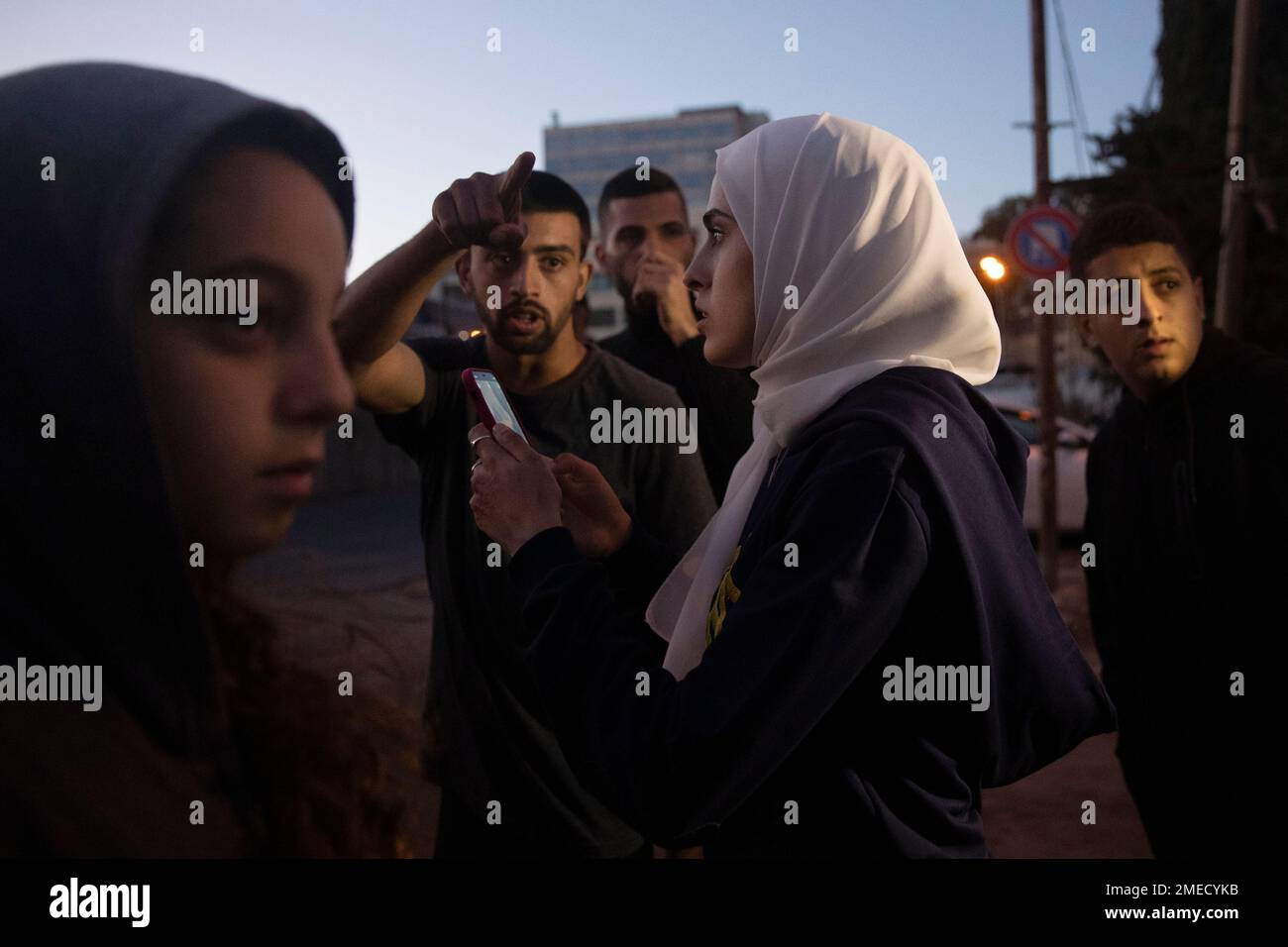 FILE - In this May 24, 2021, file, photo, Palestinian activists ...