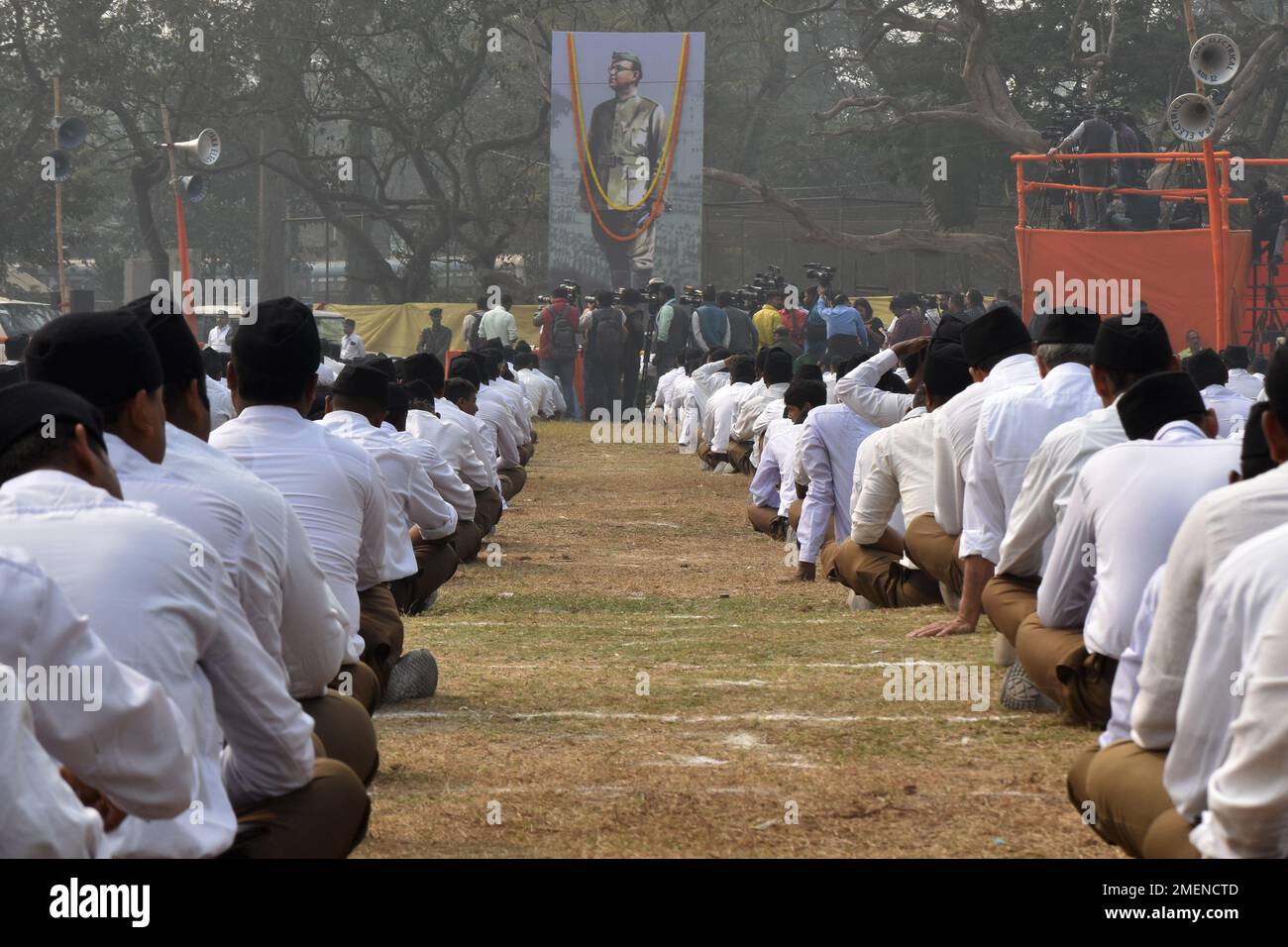 24 gennaio 2023, Kolkata, Bengala Occidentale, India: L'organizzazione ...