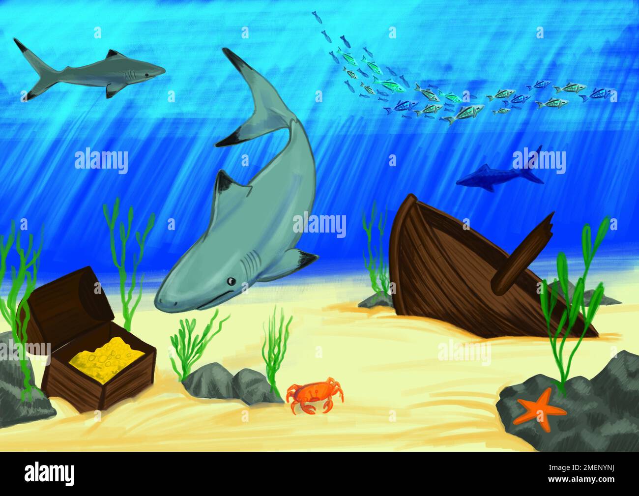 Shark drawing outline immagini e fotografie stock ad alta risoluzione ...