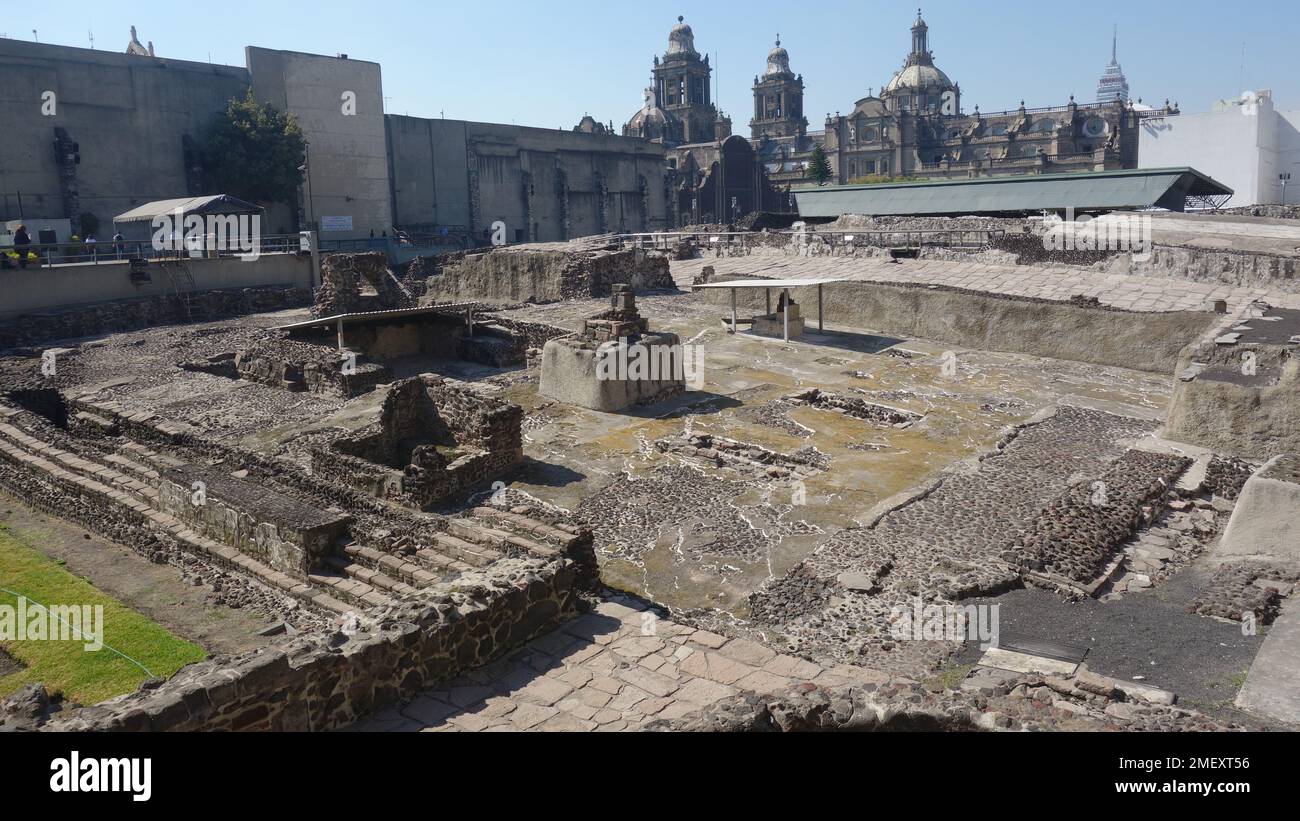 Tenochtitlan ruins immagini e fotografie stock ad alta risoluzione - Alamy