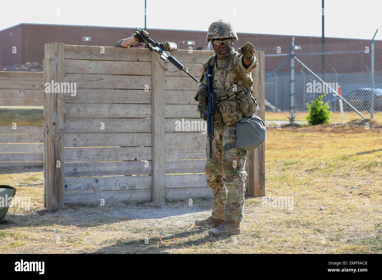 FORT HOOD, TEXAS - USA Earon James, il leader della squadra per 8th ...