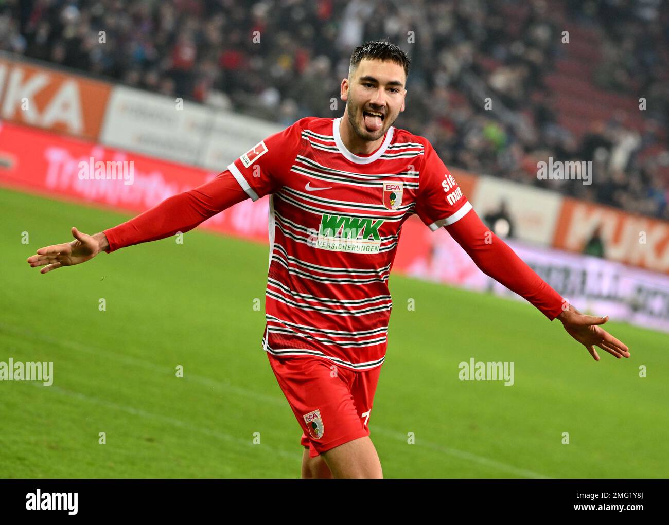 Augusta, Germania. 25th Jan, 2023. Calcio: Bundesliga, FC Augsburg ...