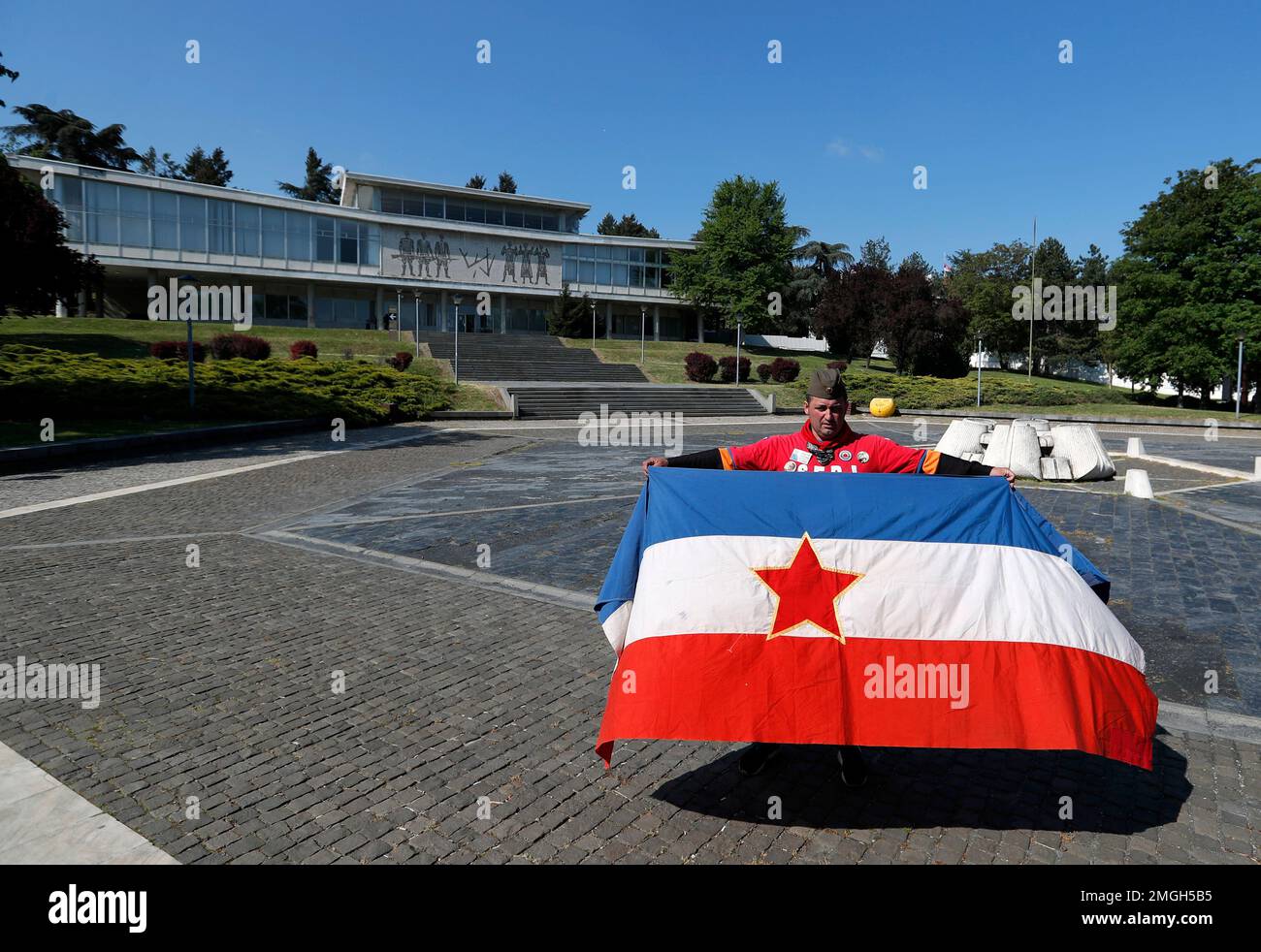 A supporter of the late Yugoslav communist president Josip Broz Tito ...