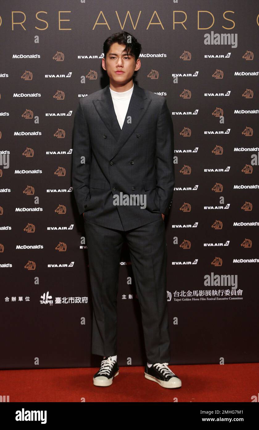 Taiwanese actor Fandy Fan arrives at the 56th Golden Horse Awards in ...