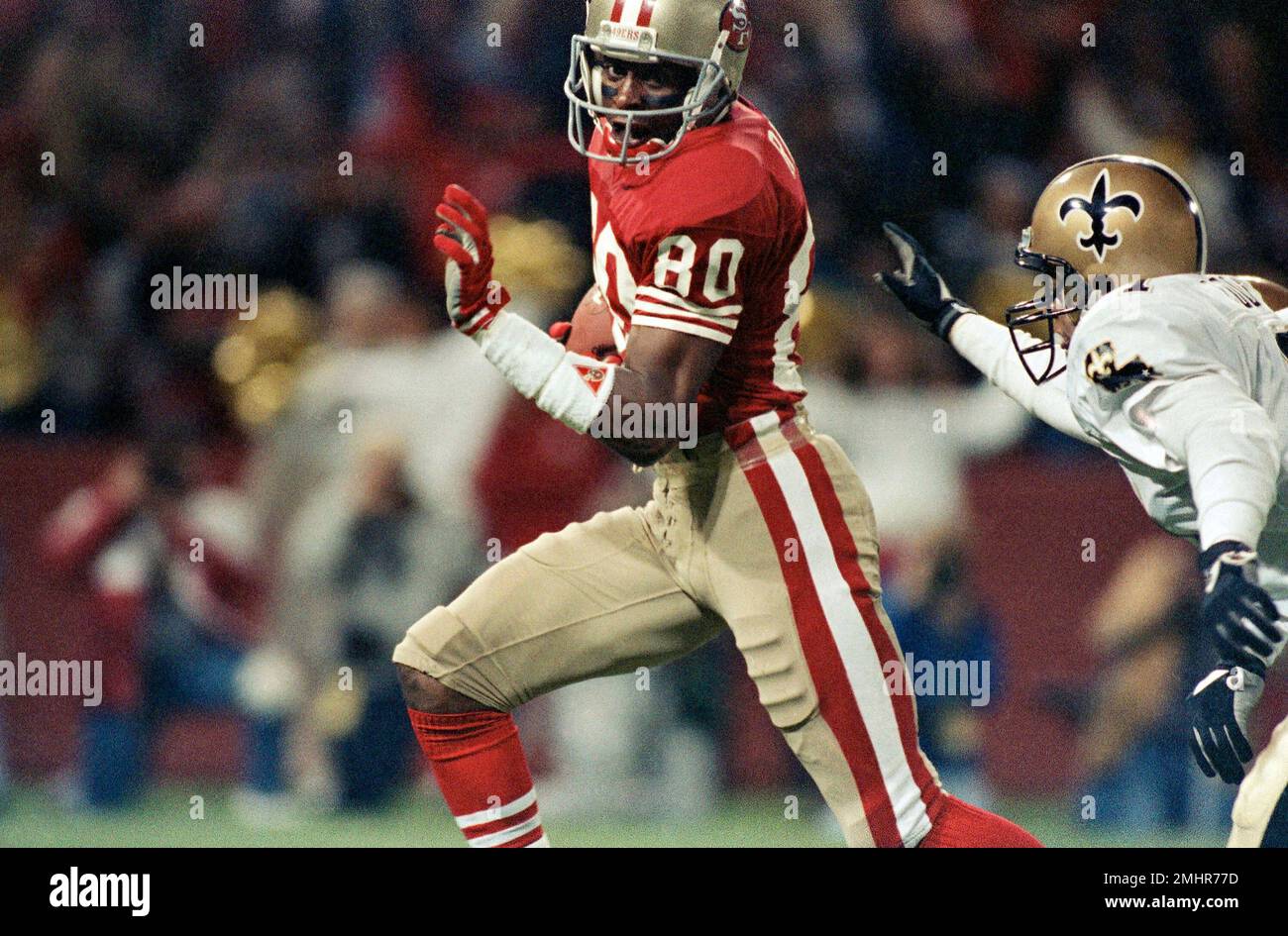 FILE - In this Nov. 7, 1989, file photo, San Francisco 49ers wide ...
