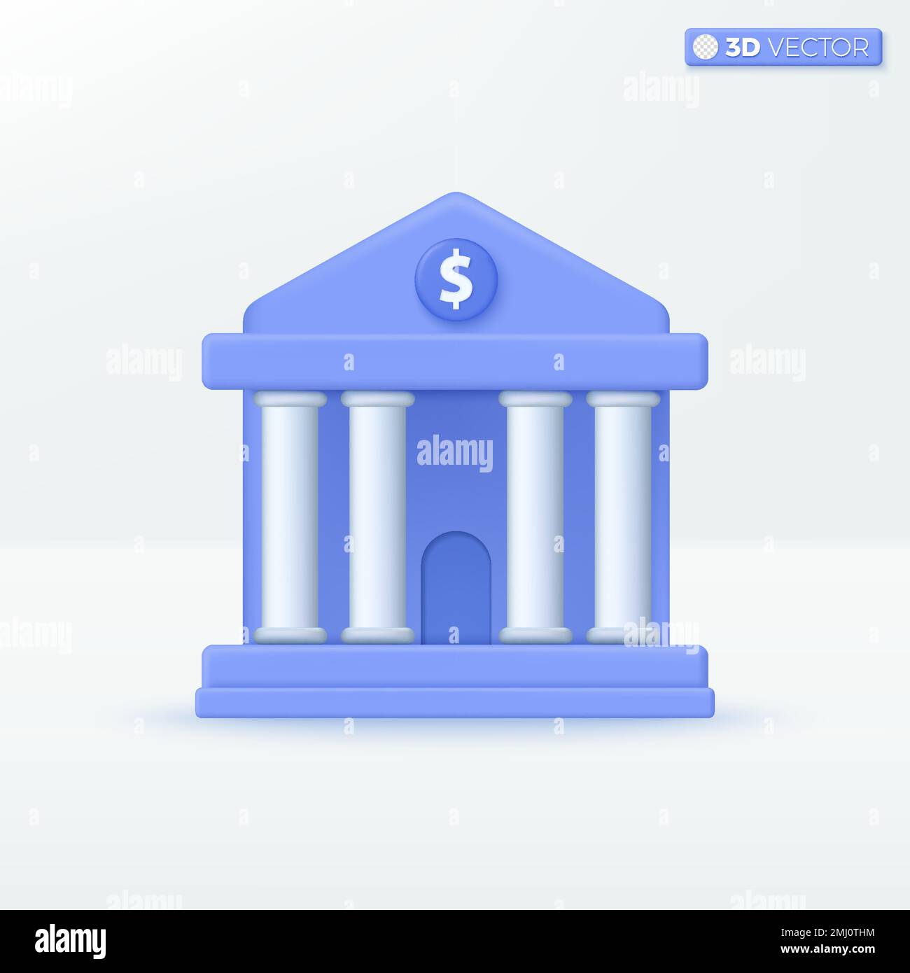 Simboli delle icone di Bank Building. Università, colonne e pilastri ...
