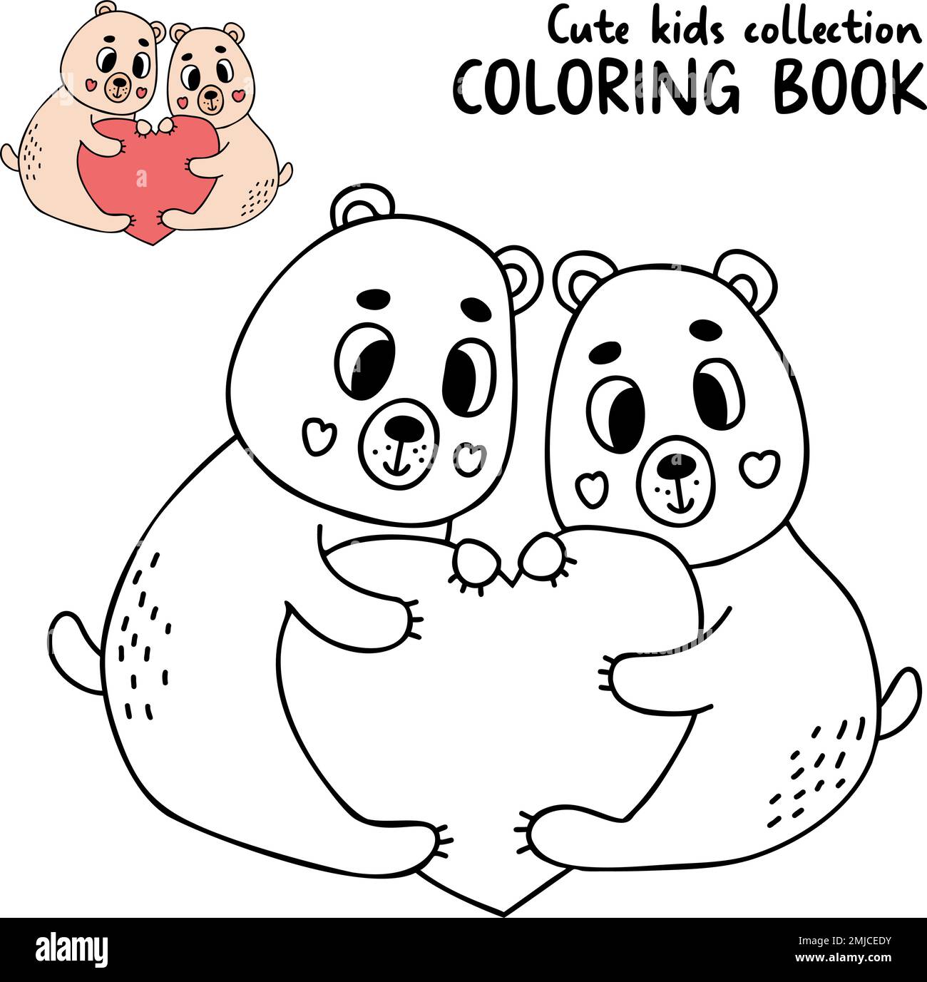 Disegni Da Colorare Di Orsi Coppia Di Orsi Da Colorare