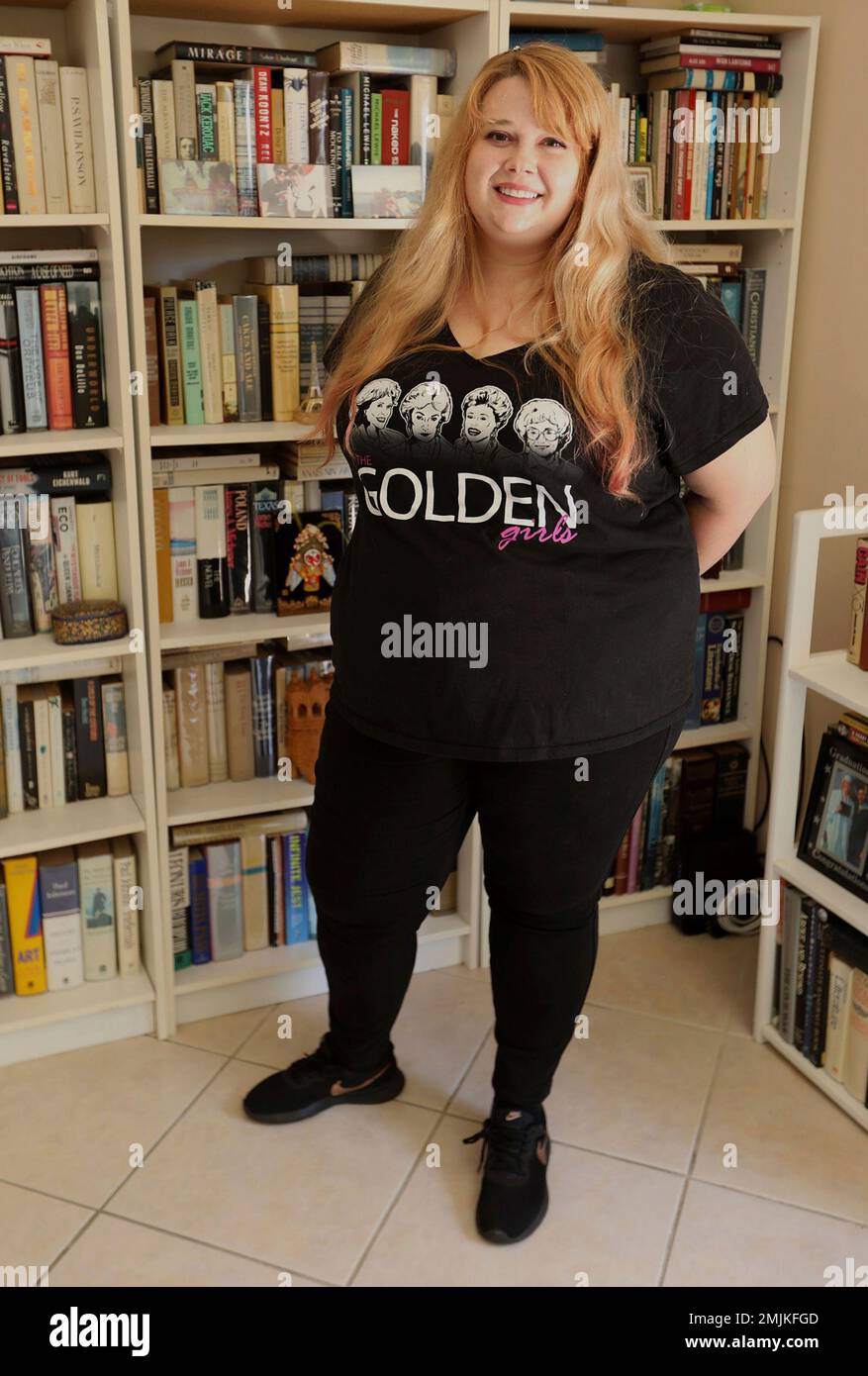 In this Friday, June 28, 2019 photo, Alexandra Wilkinson, seen wearing ...