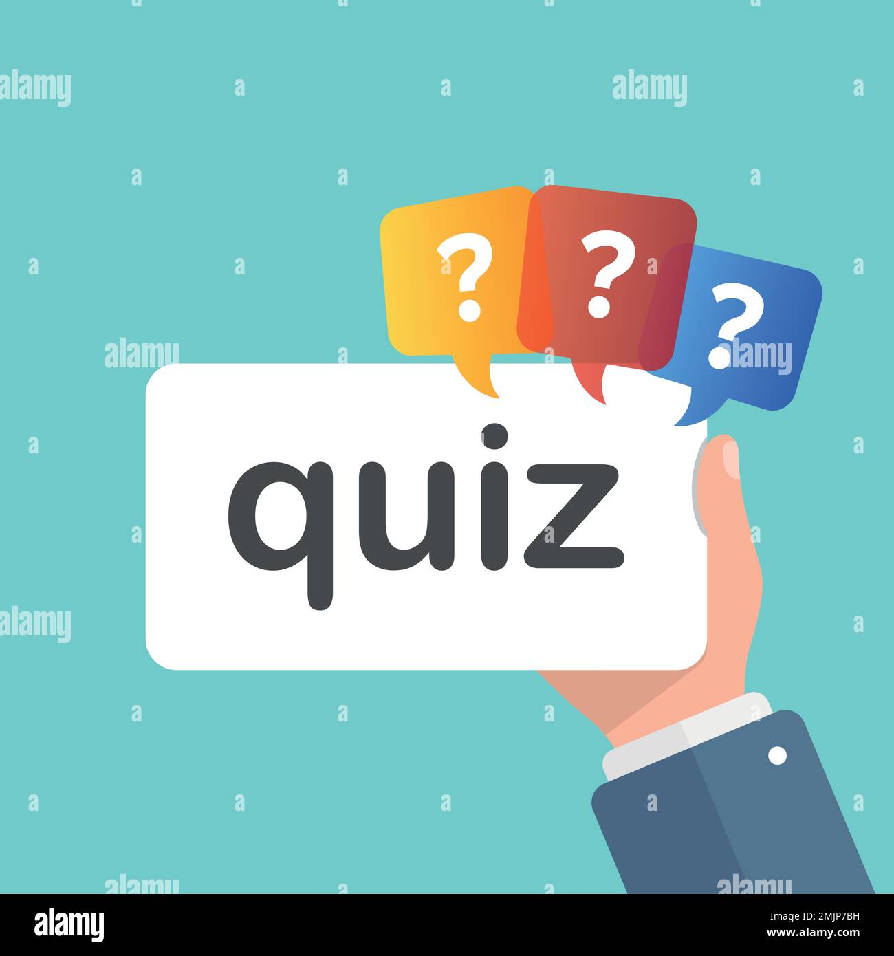 Cartello del quiz Immagini Vettoriali Stock - Alamy