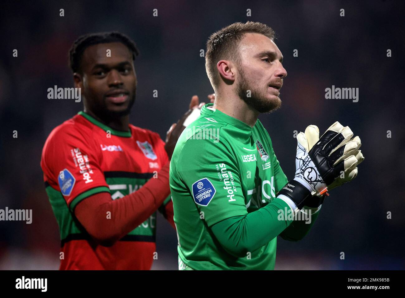NIJMEGEN - (lr) Nany Landry Dimata della NEC Nijmegen, portiere della ...