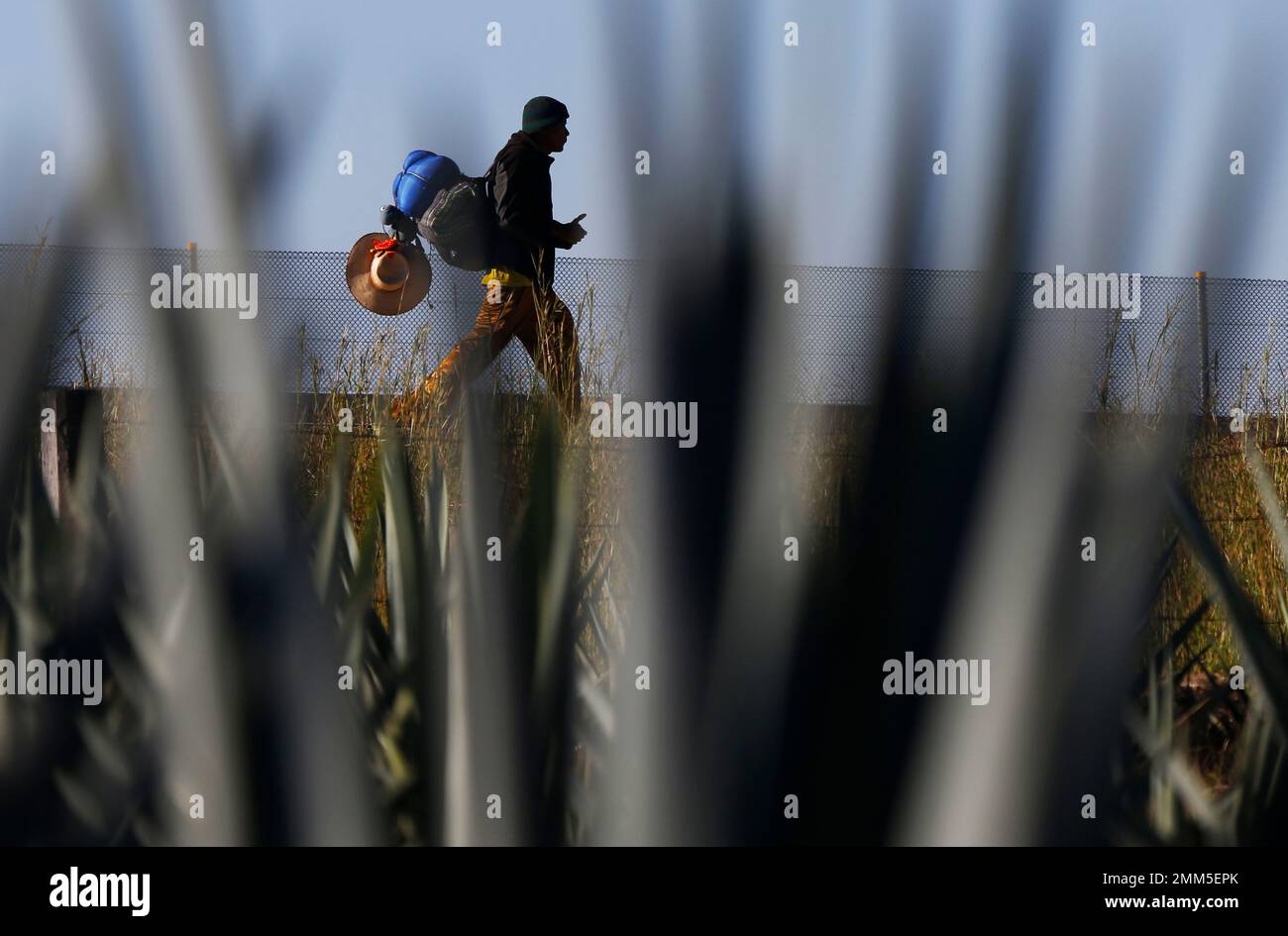 A Central American migrant moving with a caravan to the U.S. border ...
