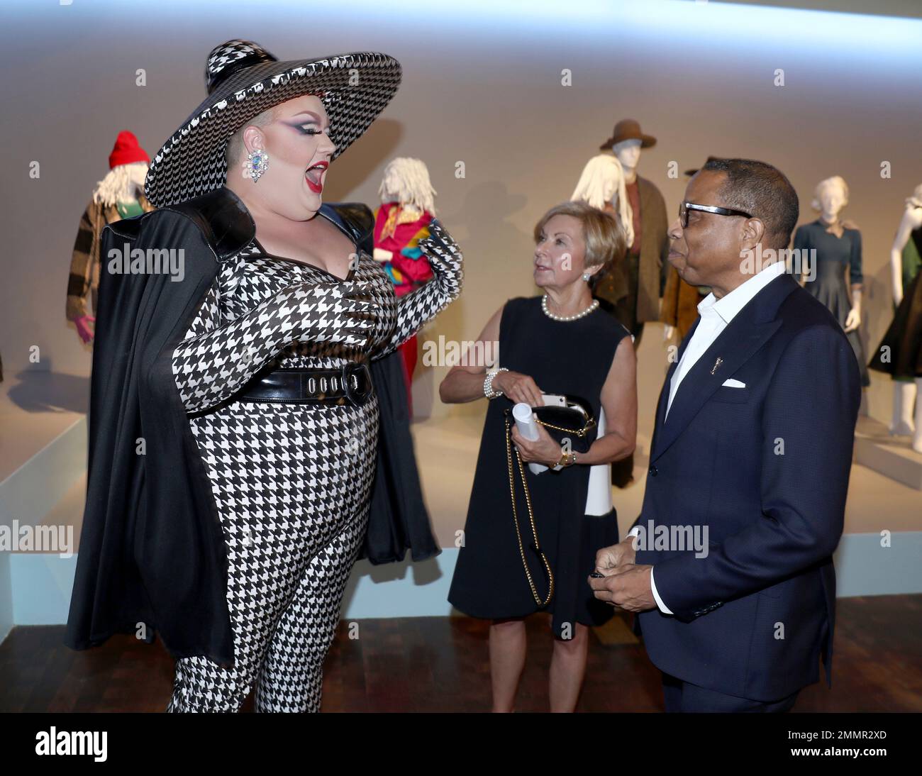 Eureka O'Hara, from left, Barbara Bundy, FIDM VP Education and Museum ...