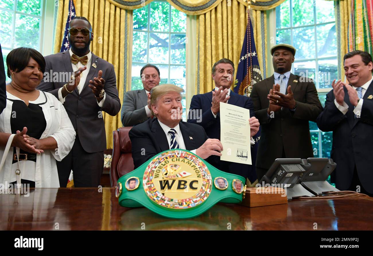 President Donald Trump center, posthumous pardons Jack Johnson, boxing ...