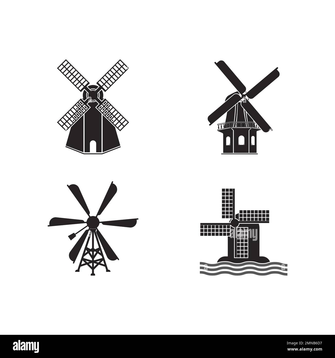 Sfondo di disegno del mulino a vento Immagini senza sfondo e Foto Stock ...