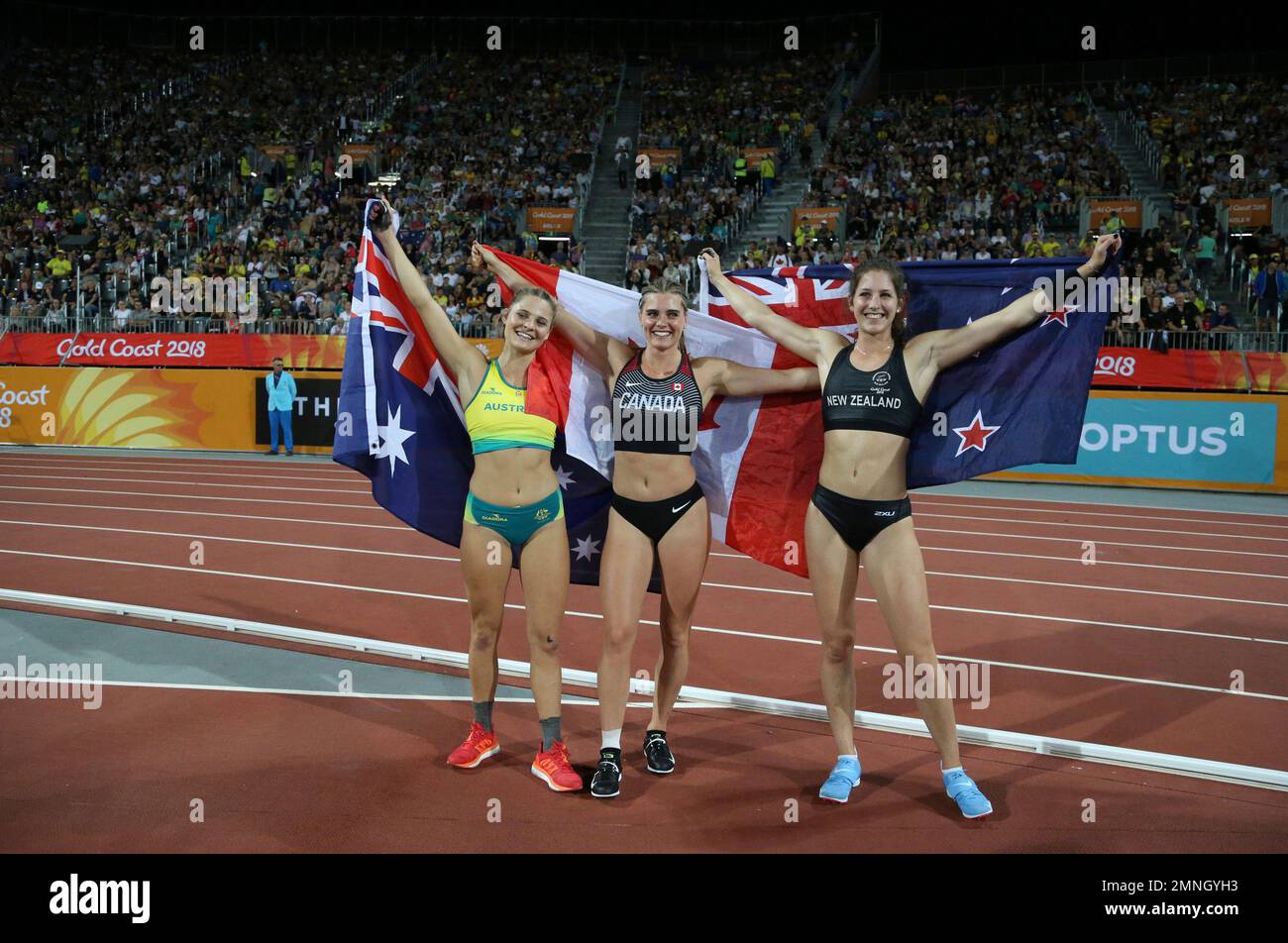 CORRECTS NAME OF WINNER:Gold medal winner Canada's Alysha Newman ...