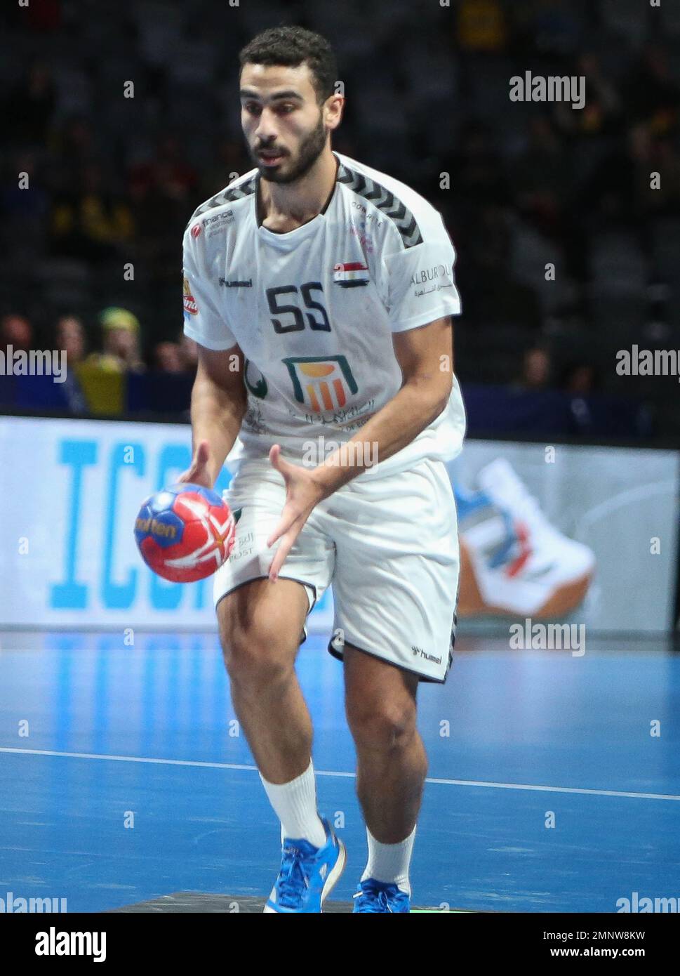 Akram Saad di Egypte durante il Campionato del mondo IHF Men's 2023 ...