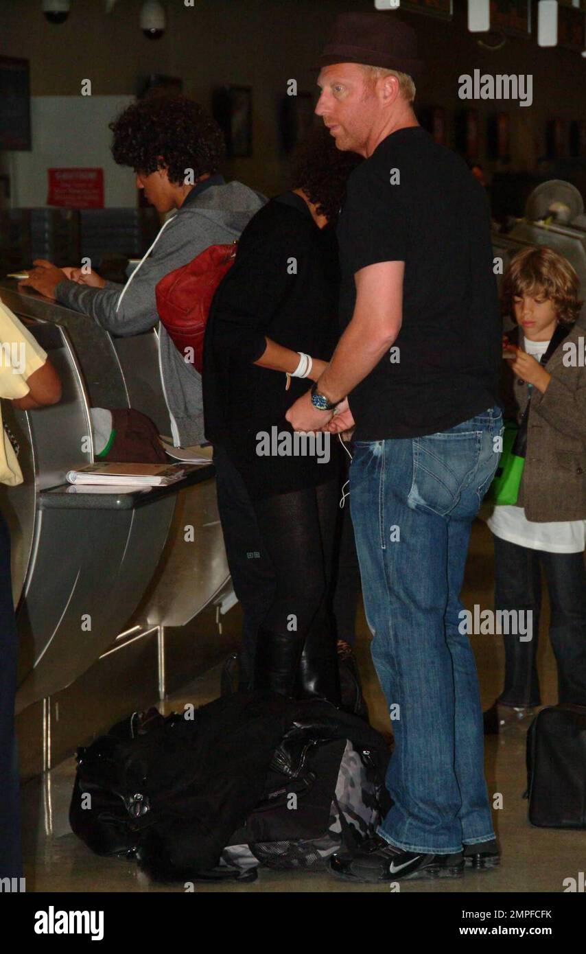 Boris Becker, insieme alla sua fidanzata Sharley Kersenberg, l'ex ...