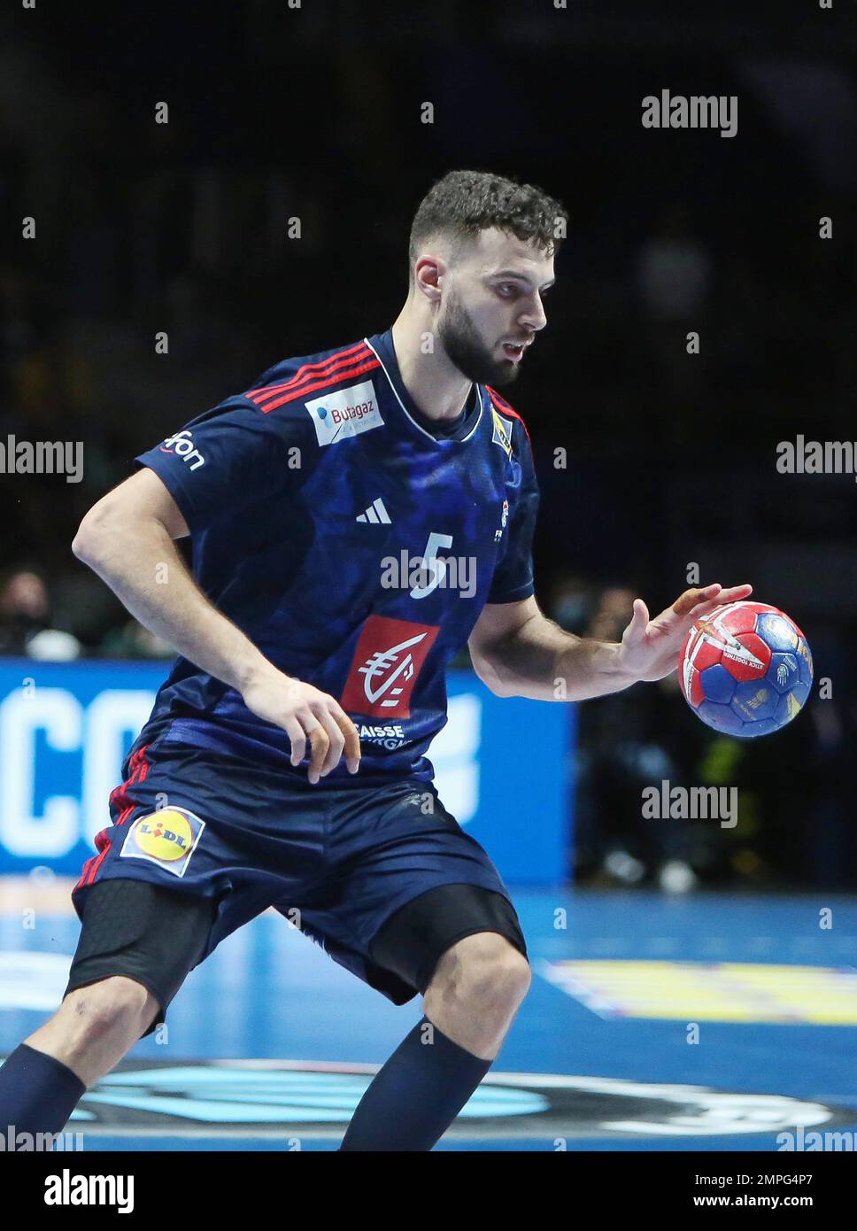 Nedim Remili di Francia durante il Campionato Mondiale IHF Men's 2023 ...