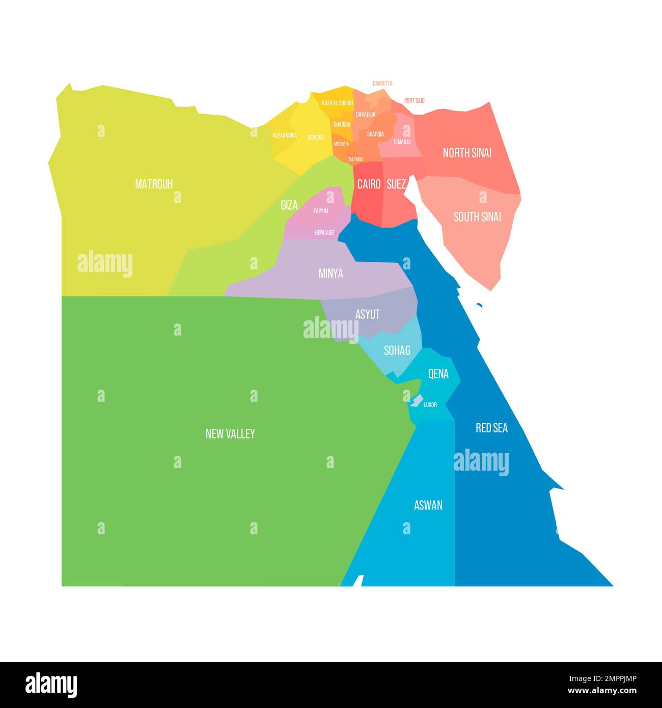 Mappa egitto politica immagini e fotografie stock ad alta risoluzione ...