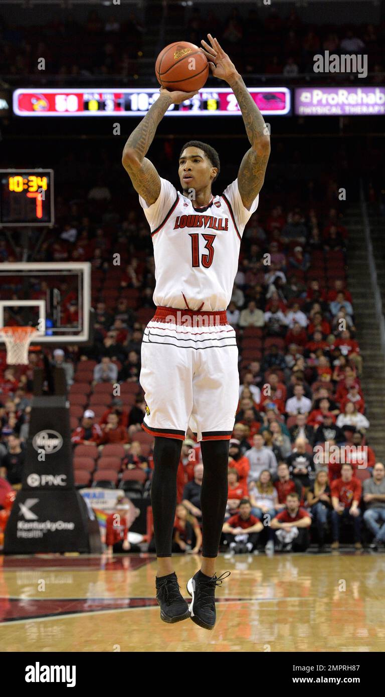 Louisville forward Ray Spalding (13) shoots during the second half of ...