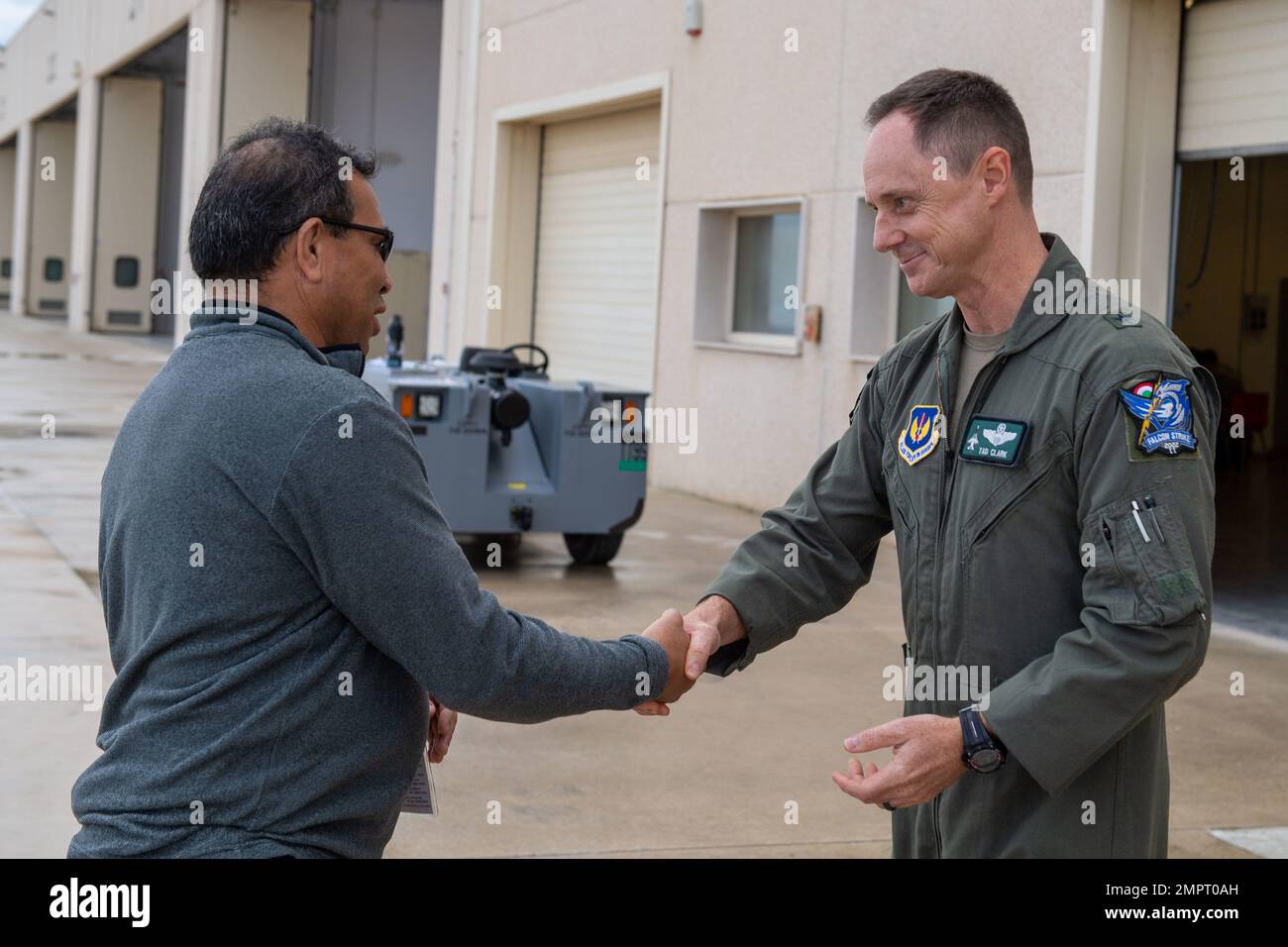STATI UNITI Air Force Brig. Tad Clark, 31st Comandante dell'ala del ...