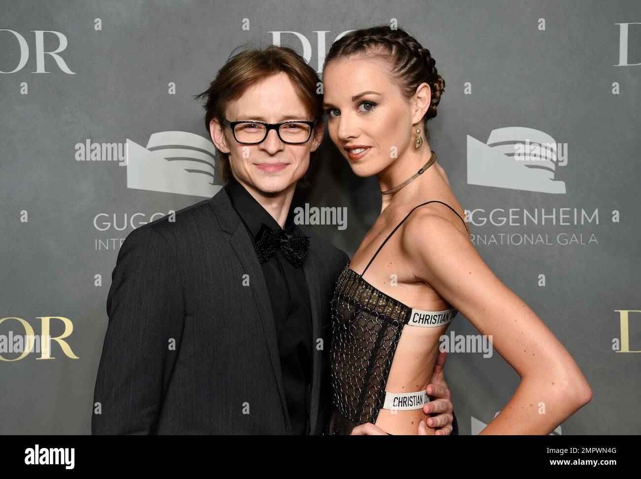 Russian ballet dancer Daniil Simkin and ballerina Julie Granger attend the 2017 Guggenheim ...