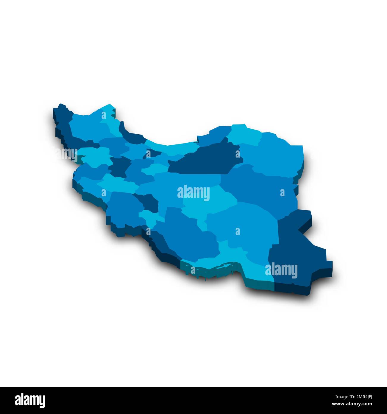 Iran map political Immagini Vettoriali Stock - Alamy