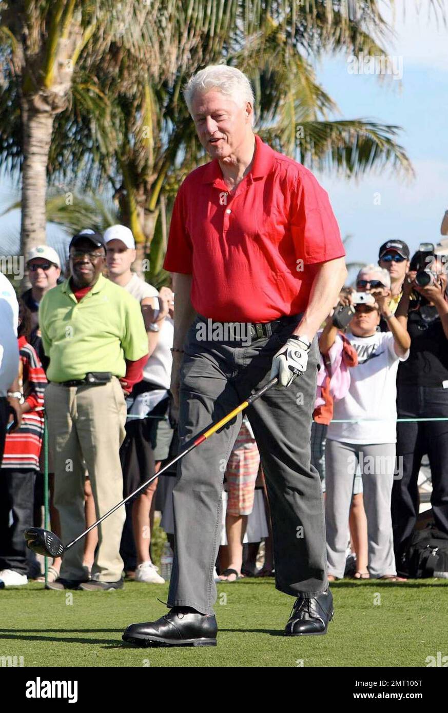 Esclusivo!! Il Presidente Bill Clinton gioca il terzo giorno del torneo ...