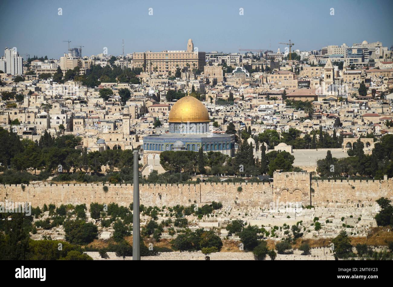 FILE - The Dome of the Rock Mosque in the Al Aqsa Mosque compound is ...