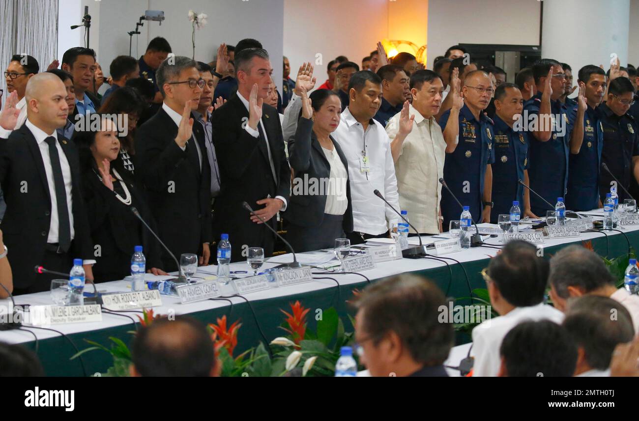 Police officers and Resorts World Manila officials take their oaths at ...