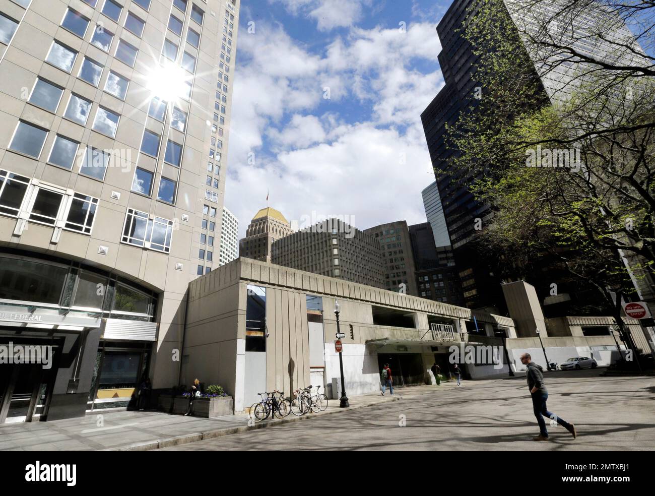 In this May 3, 2017 photo, a man walks by the now-closed Winthrop ...