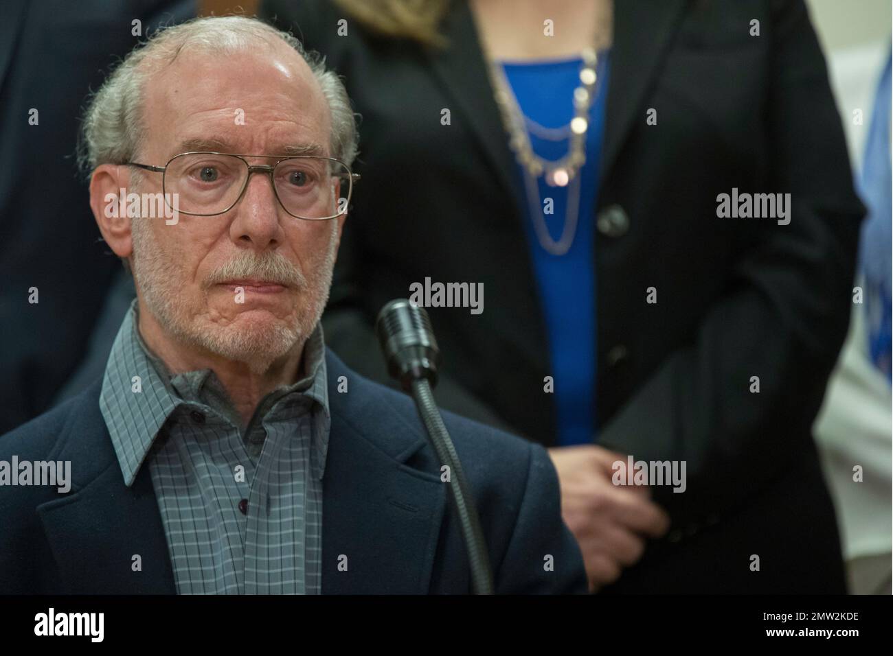 Stan Patz, father of 6-year-old Etan Patz, speaks to reporters after ...