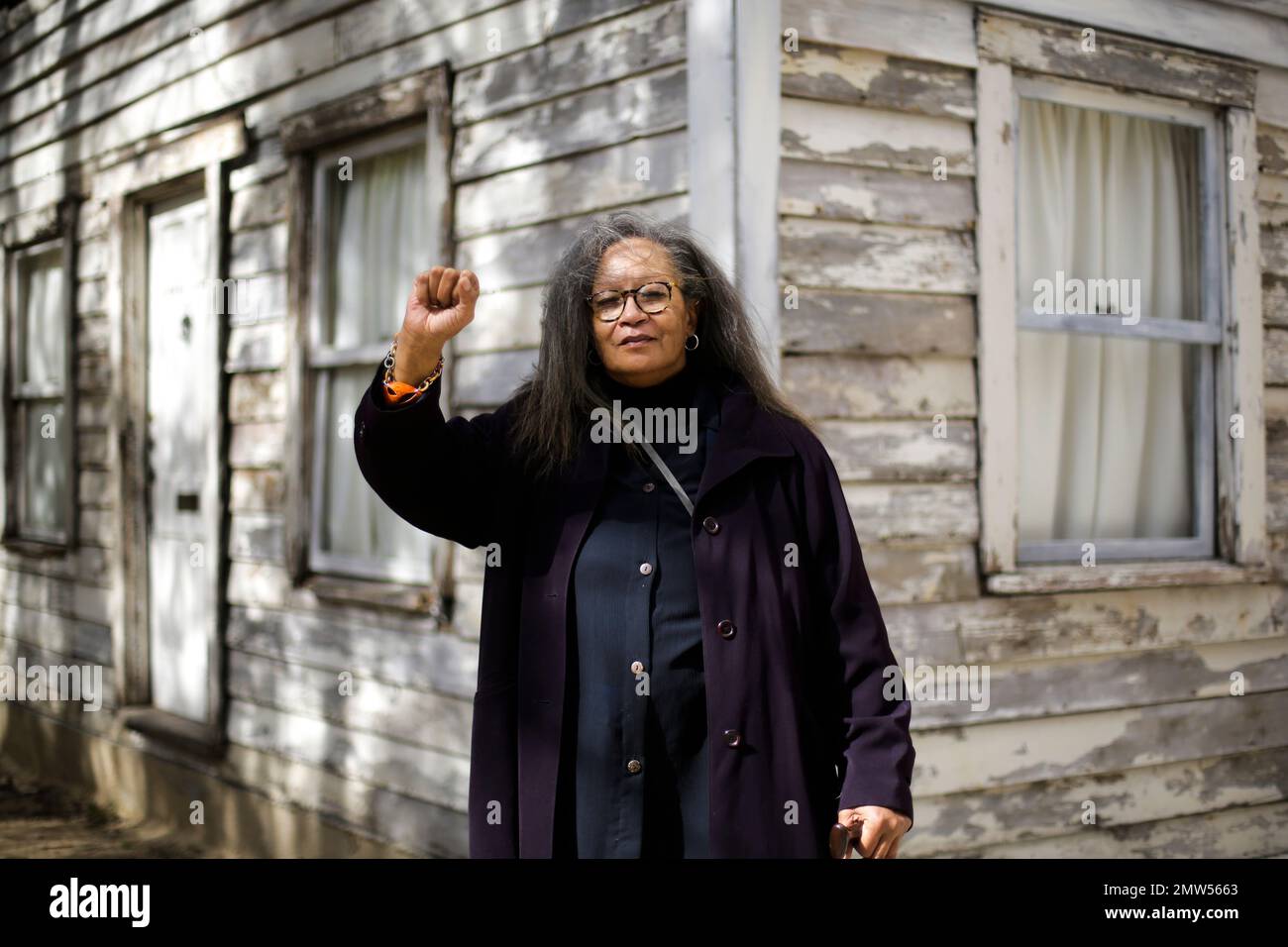In this April 6, 2017 photo Rhea McCauley a niece of Rosa Parks poses ...