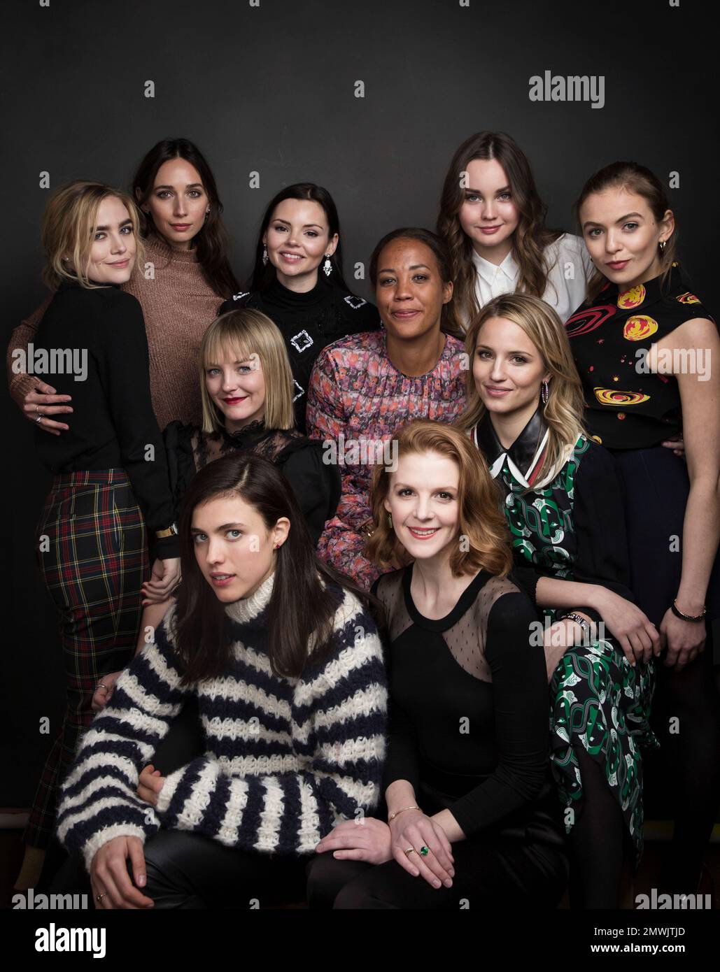 Actresses Maddie Hasson, from left, Rebecca Dayan, Eline Powel, Liana ...