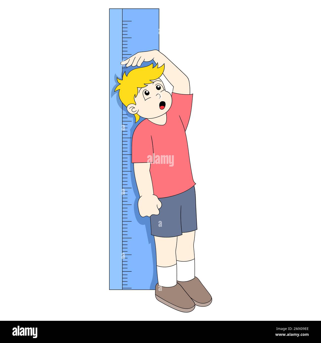 Misurare l'altezza Immagini Vettoriali Stock - Alamy