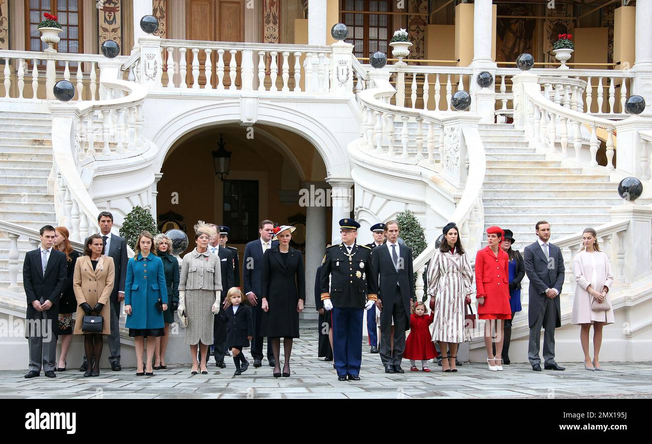 Left to right, Louis Ducruet, Princess Stephanie, Princess Alexandra of ...