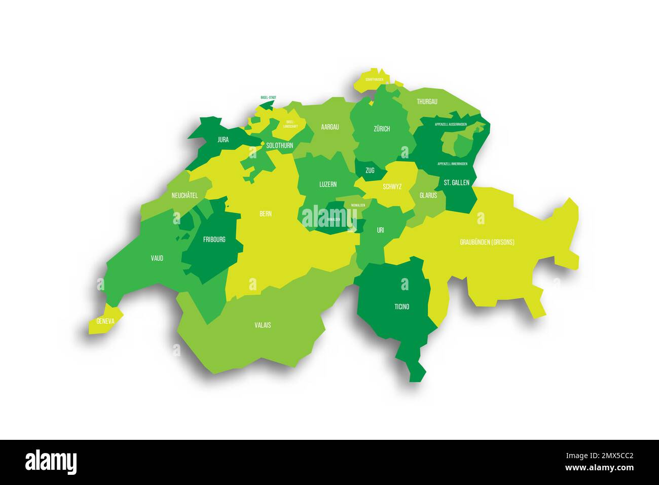Svizzera cartina politica immagini e fotografie stock ad alta ...