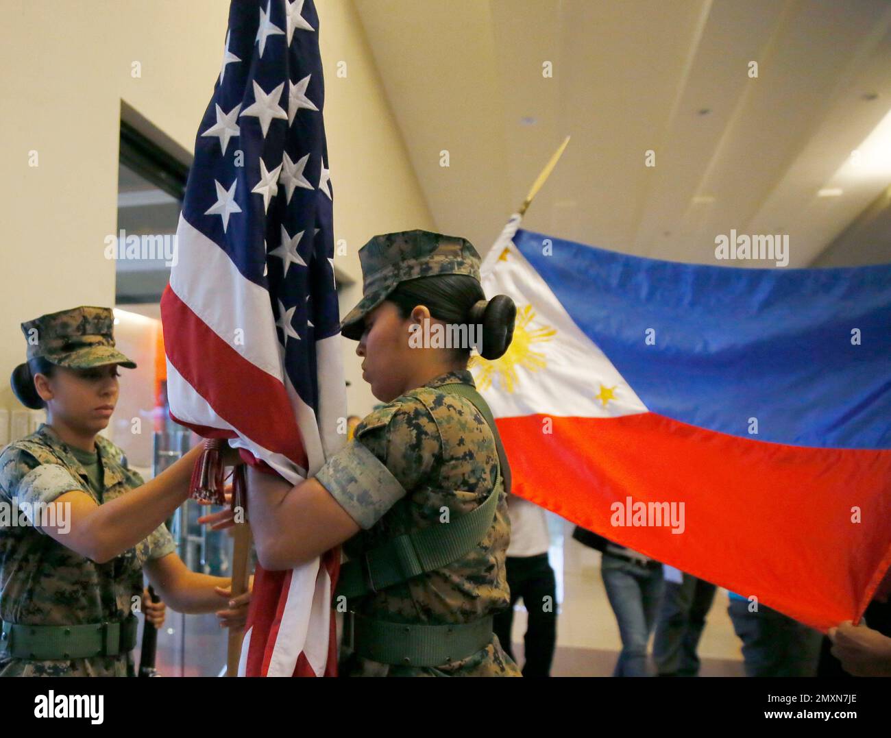 U.S. Marines from the 3rd Marine Expeditionary Brigade and their ...