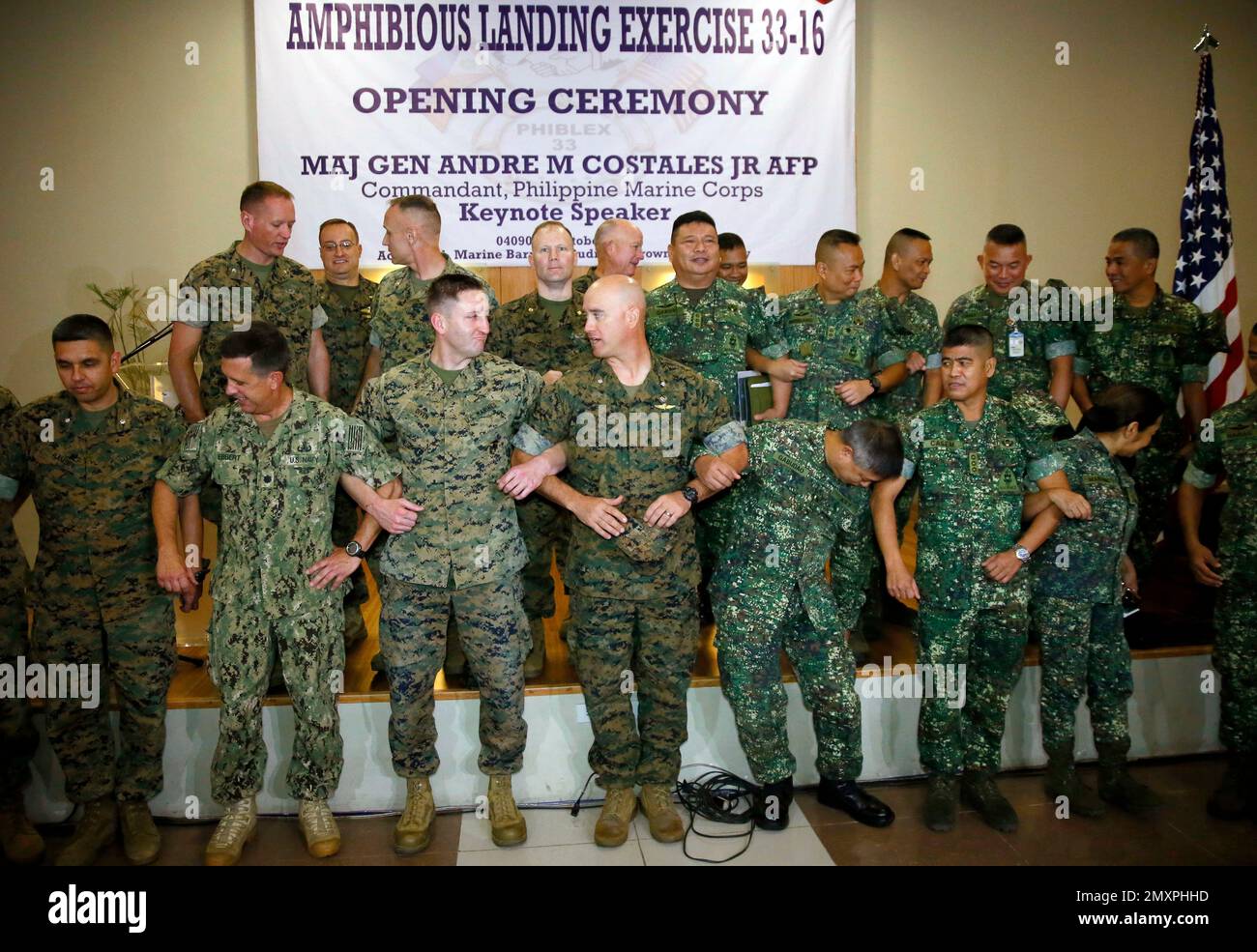 U.S. Marines from the 3rd Marine Expeditionary Brigade and their ...