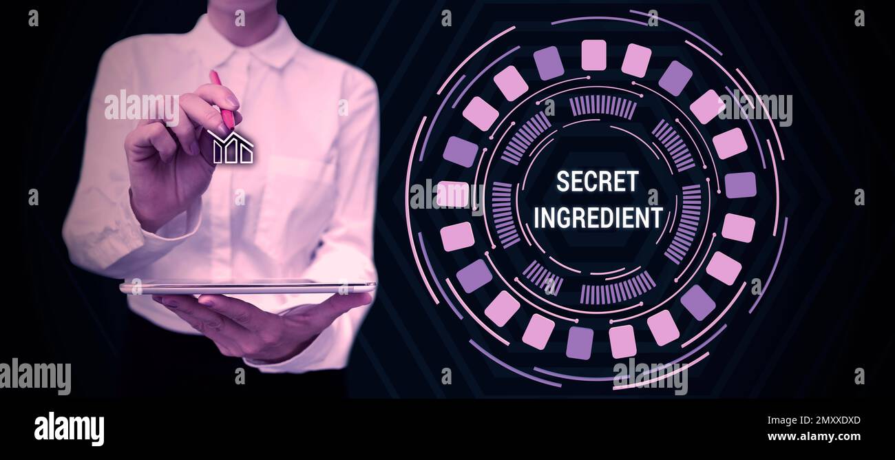 Didascalia concettuale ingrediente segreto. Concetto che significa ...