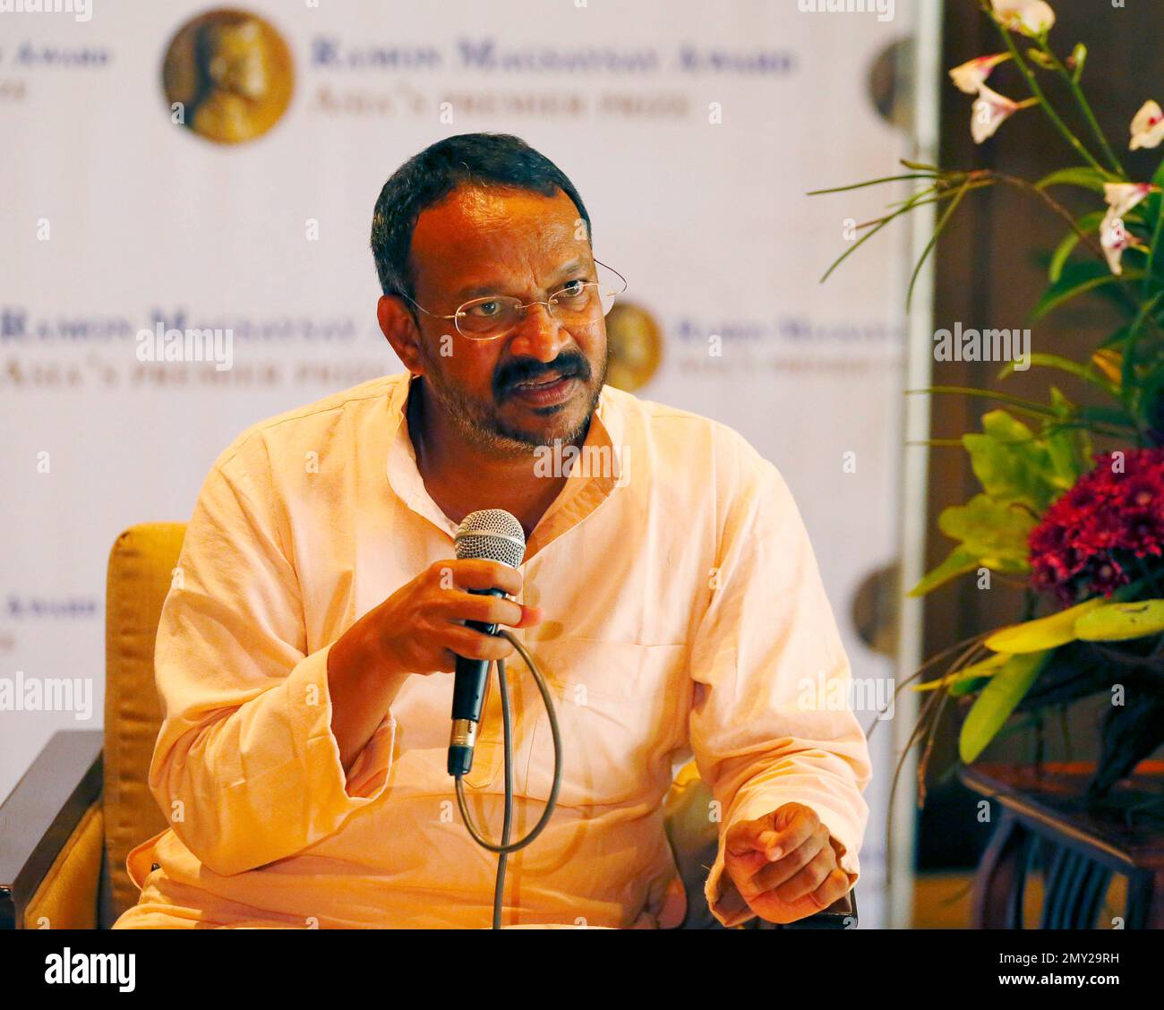 Bezwada Wilson, from India, one of the Ramon Magsaysay awardees for ...