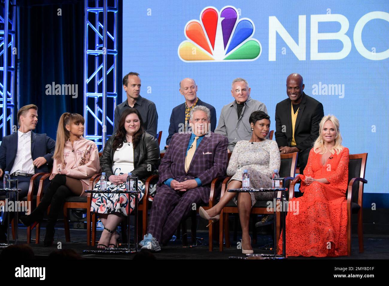 Alex Rudzinski, from left, Neil Meron, Craig Zadan, Kenny Leon, Derek ...