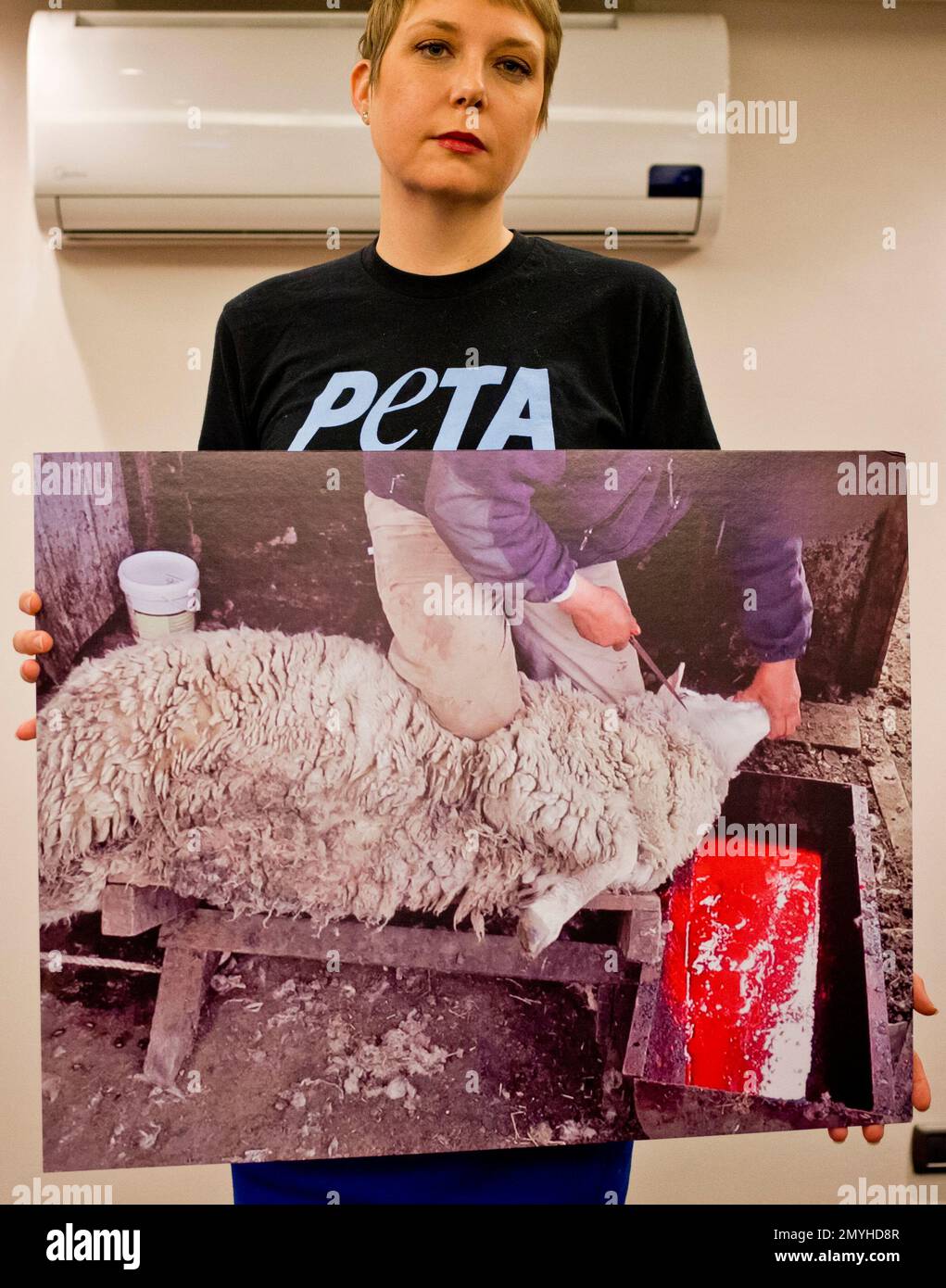 Alicia Woempner, member of PETA, which stands for People for the ...