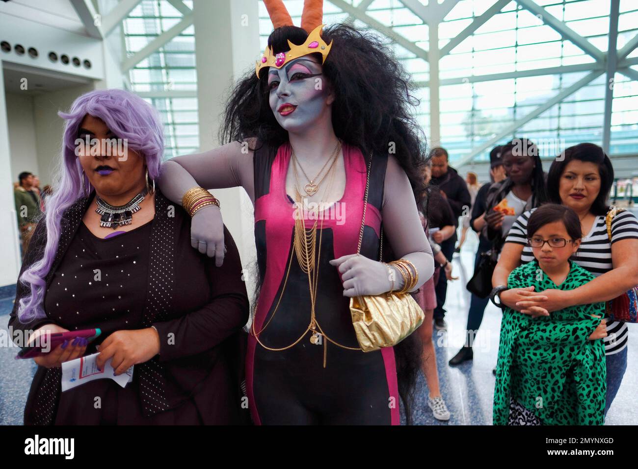 This Saturday, May 7, 2016 photo drag queen's Pip Pip, center with ...