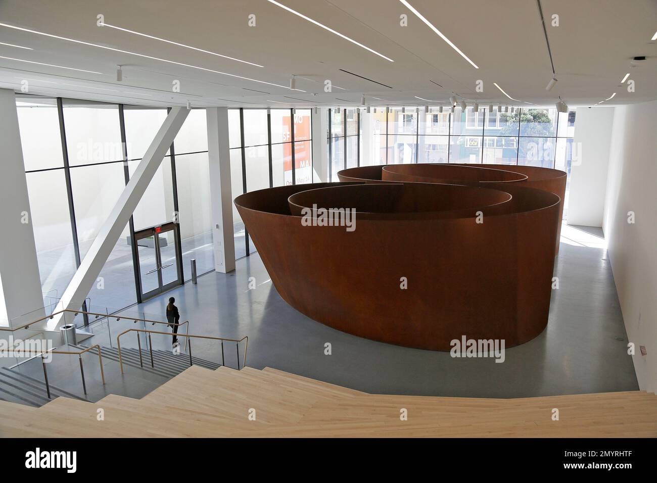 A half-million pound free-standing sculpture by Richard Serra called ...