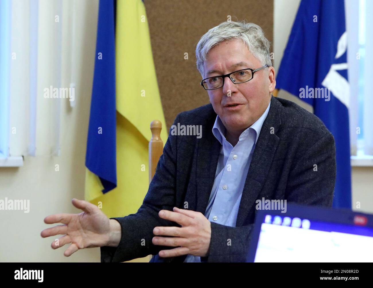 Non esclusiva: KIEV, UCRAINA - 04 FEBBRAIO 2023 - il presidente della ...